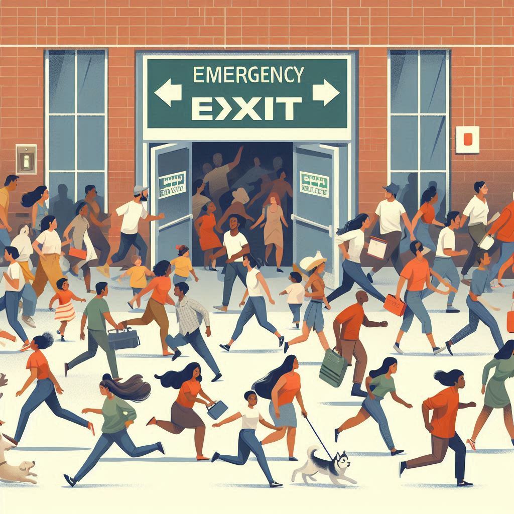 Escape: An optimization method based on crowd evacuation behaviors